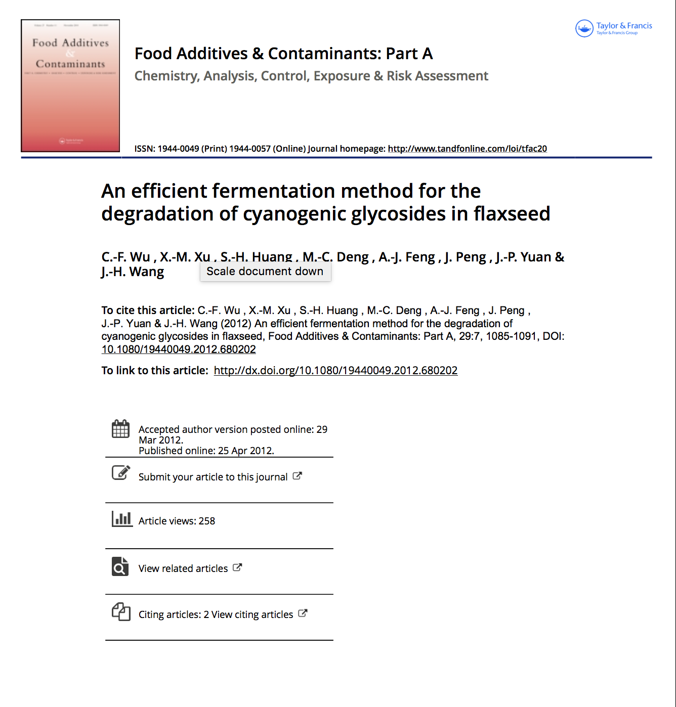 Fermentation increases bioavailability of flaxseed nutrients.