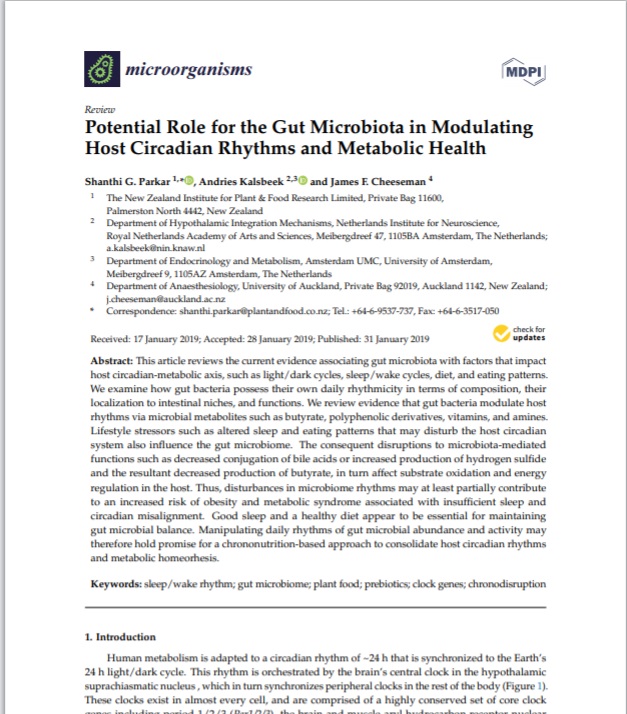 Potential Role for the Gut Microbiota in Modulating Host Circadian Rhythms and Metabolic Health ...